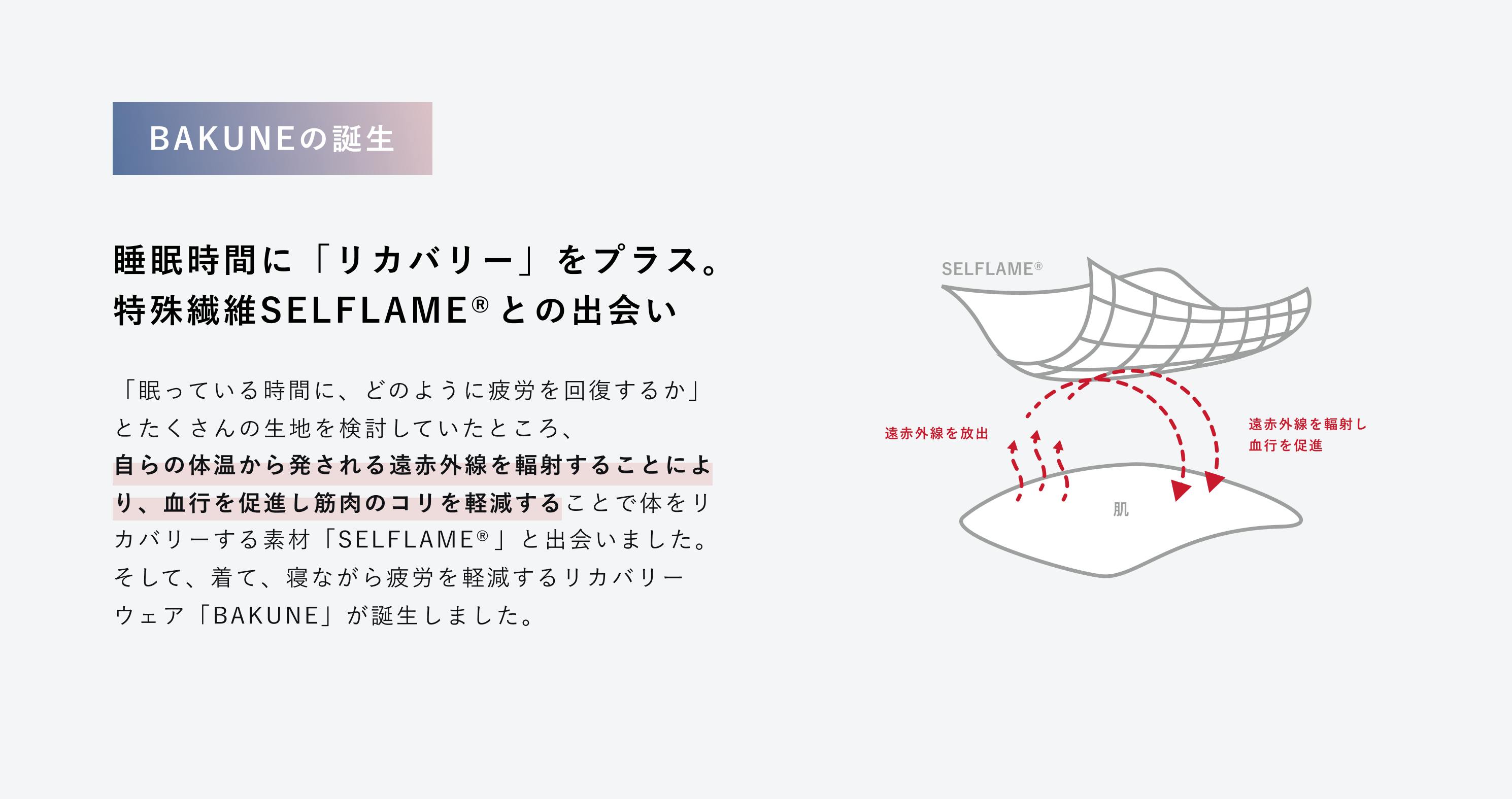 商品開発担当者に聞く、リカバリーウェアBAKUNE開発ストーリー | TENTIAL[テンシャル] 公式オンラインストア